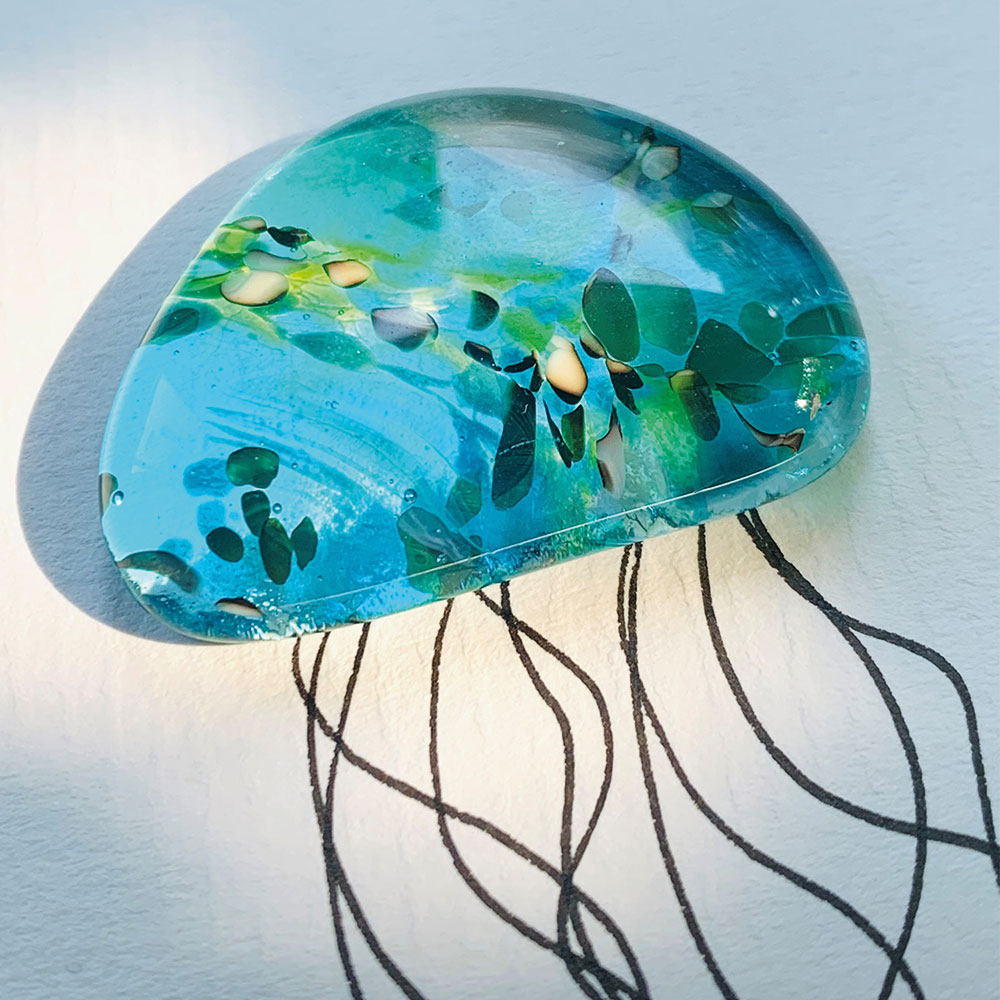 Niko Brown Fused Glass Art - Cornish Gifts