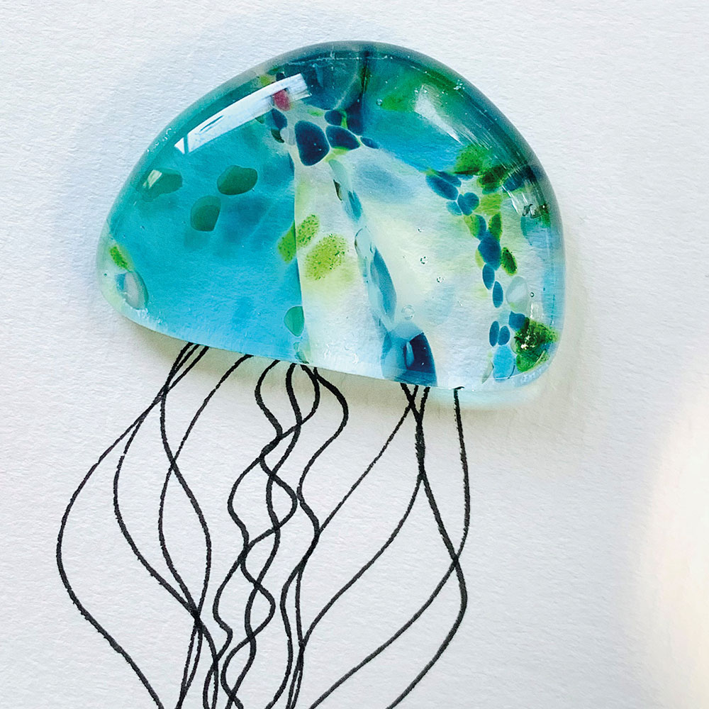 Niko Brown Fused Glass Art - Cornish Gifts