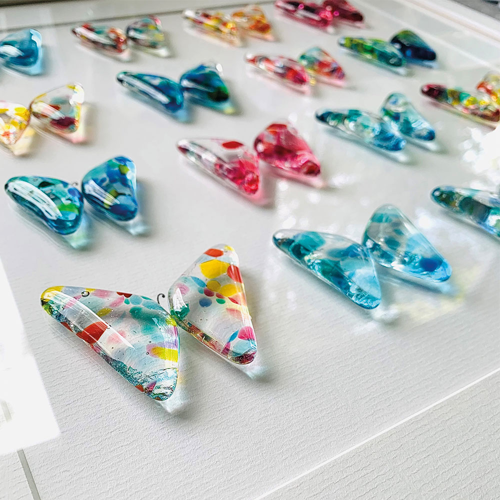 Niko Brown Fused Glass Art - Cornish Gifts